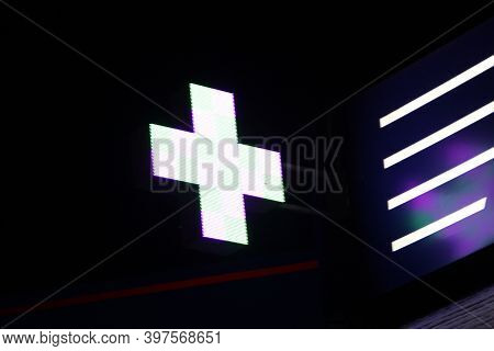 Glowing Pixel Cross Image & Photo (Free Trial) | Bigstock