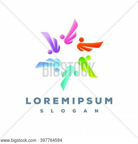 People Team Colorful Vector & Photo (Free Trial) | Bigstock