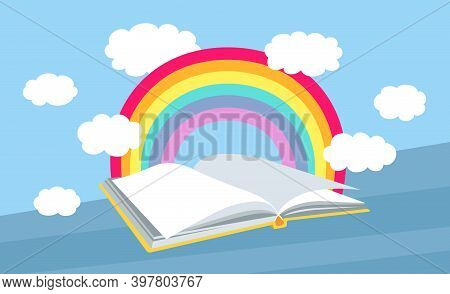 Open Book Rainbow Vector & Photo (Free Trial) | Bigstock