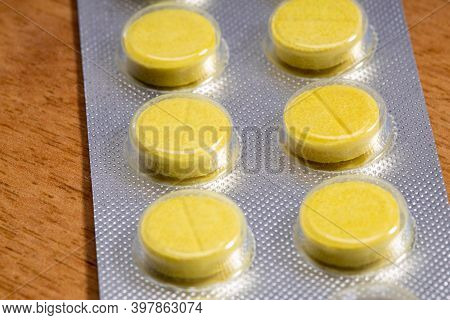 Yellow Tablets Close- Image & Photo (Free Trial) | Bigstock
