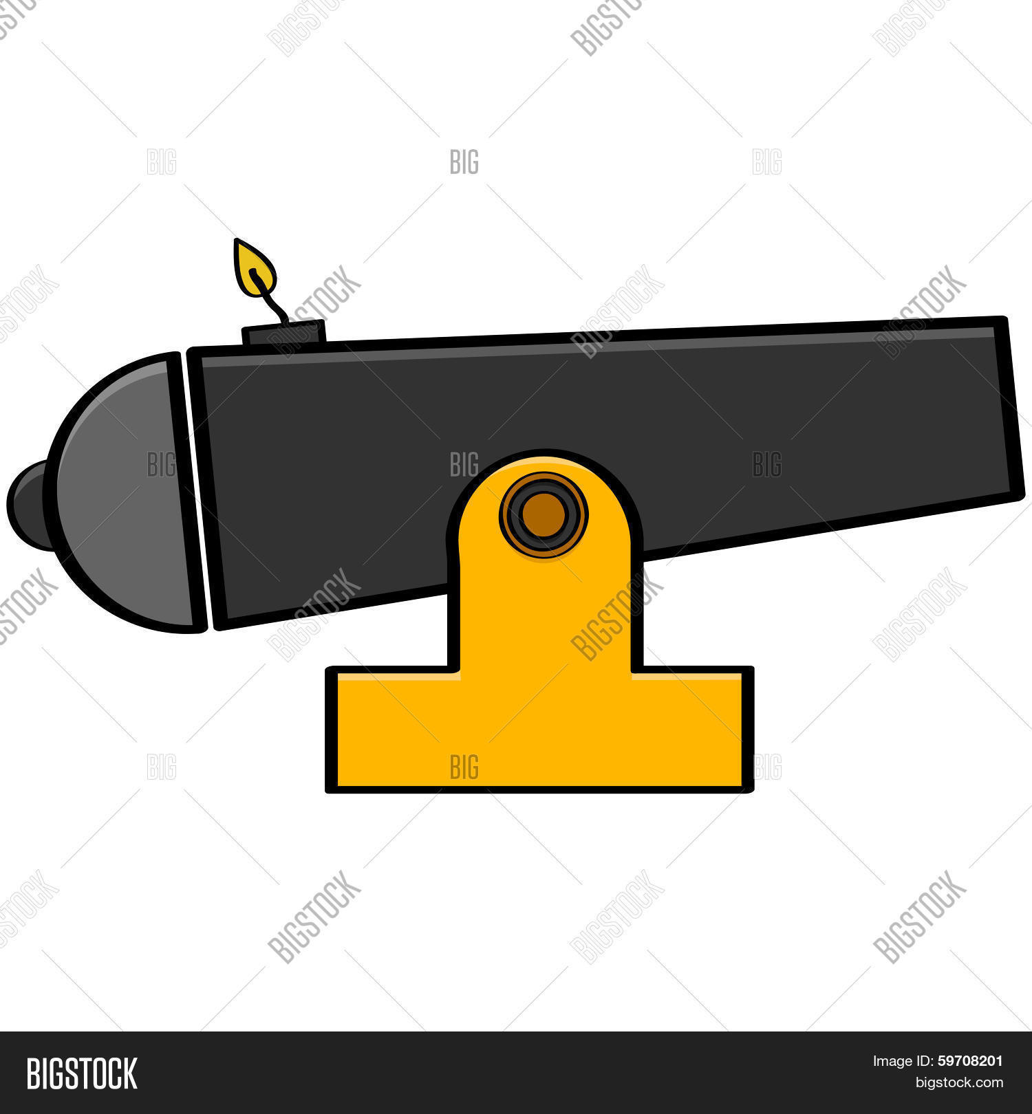 Cartoon Cannon Vector & Photo (Free Trial) | Bigstock