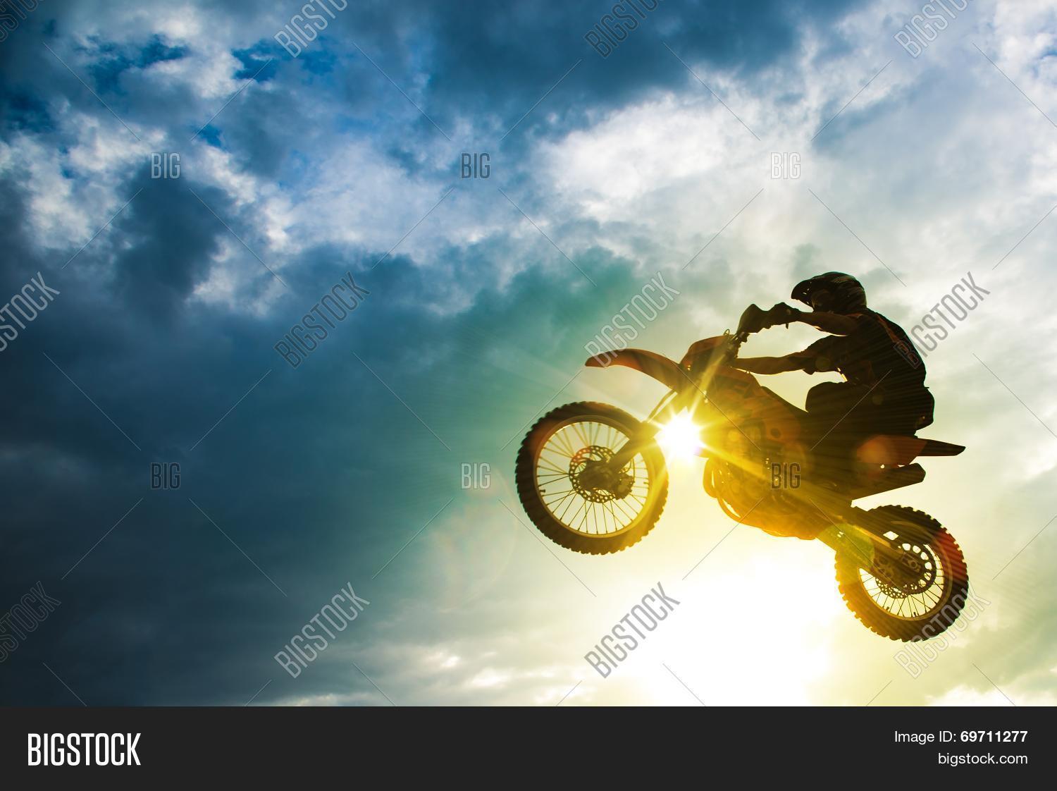 Motocross Bike Jump Image & Photo (Free Trial) | Bigstock