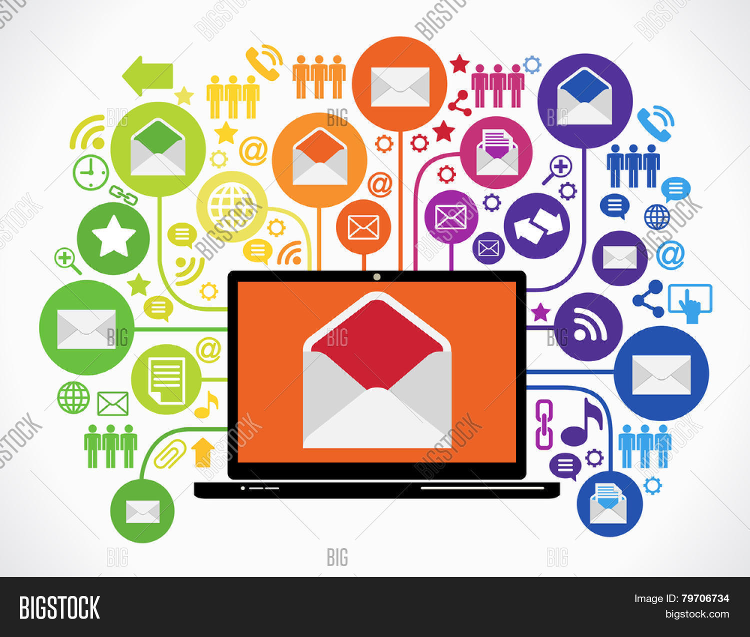 Internet Mail Concept Vector & Photo (Free Trial) | Bigstock