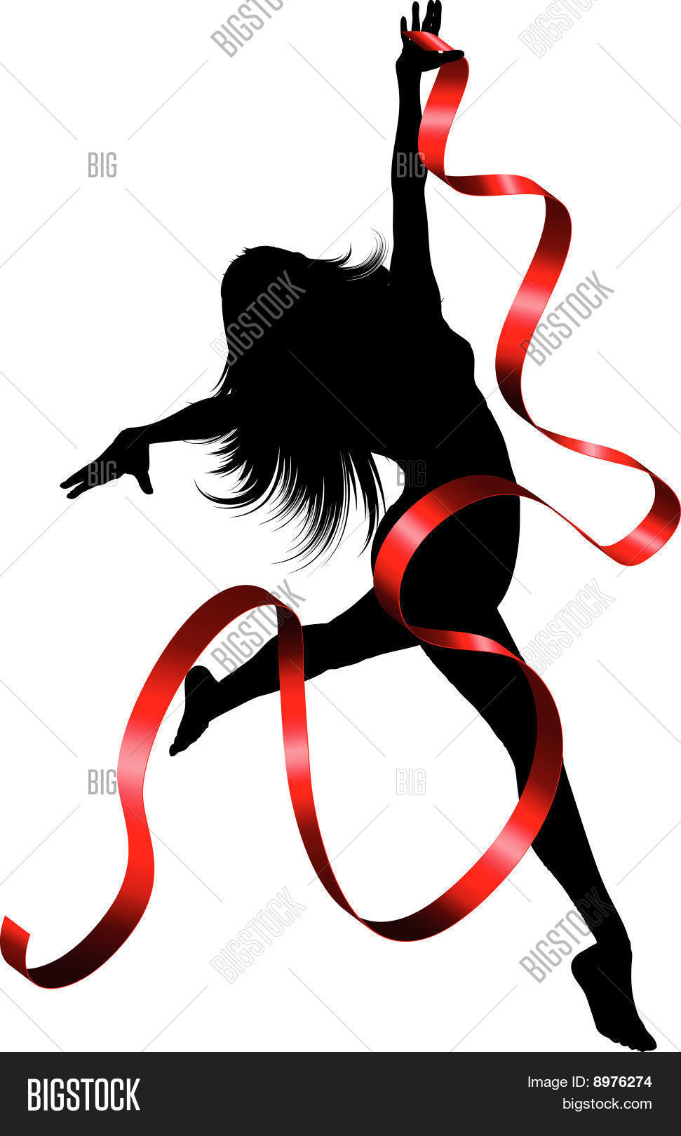 Ribbon Dancer Vector & Photo (Free Trial) | Bigstock