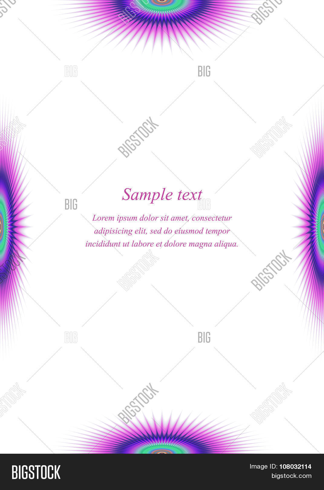 Colorful Page Border Vector & Photo (Free Trial) | Bigstock