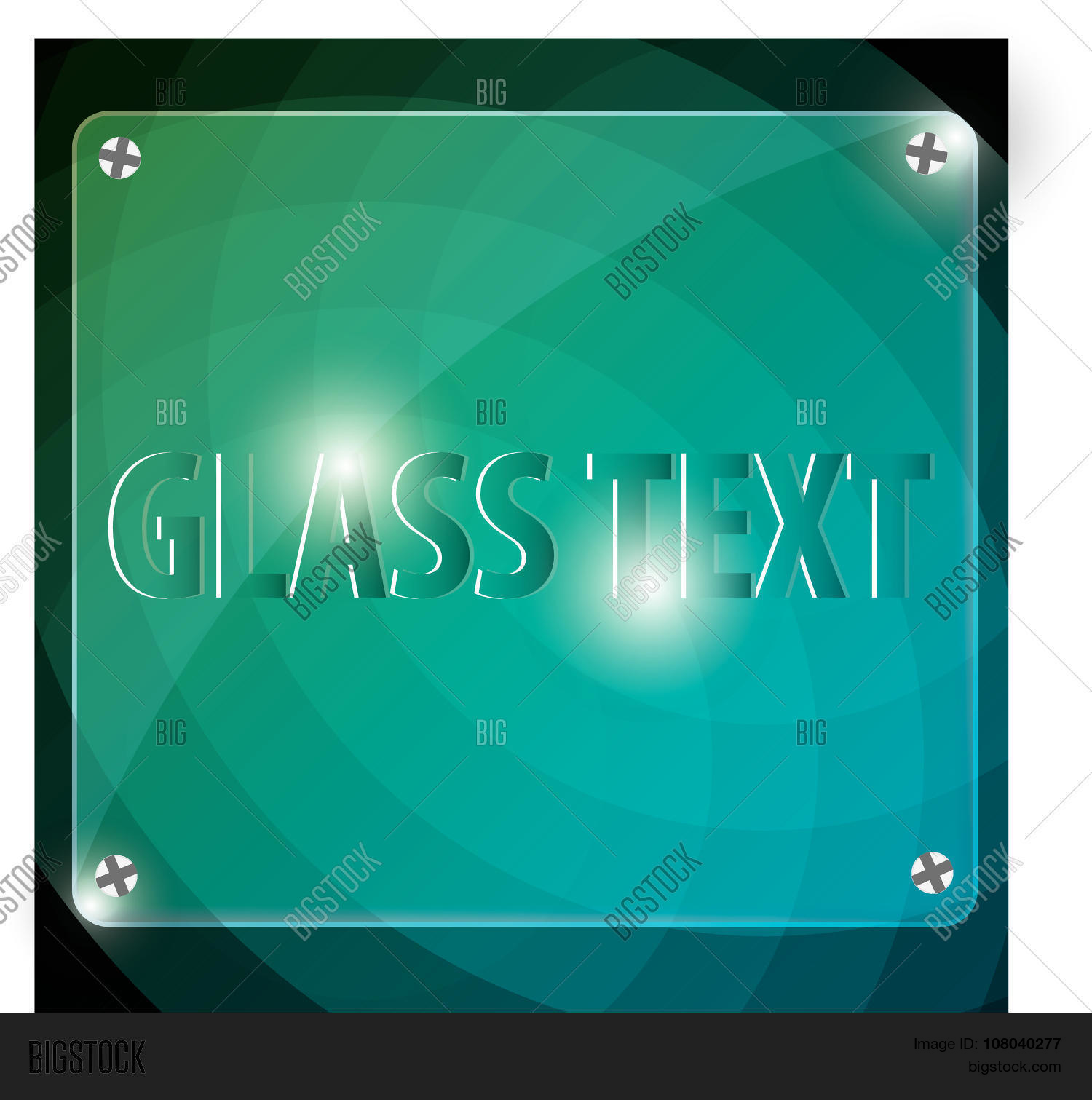 Glass Sign Board Vector & Photo (Free Trial) | Bigstock