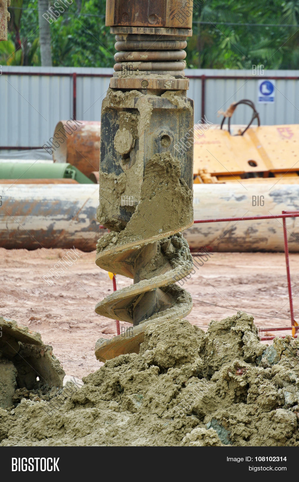 Bore Pile Rig Auger Image & Photo (Free Trial) | Bigstock