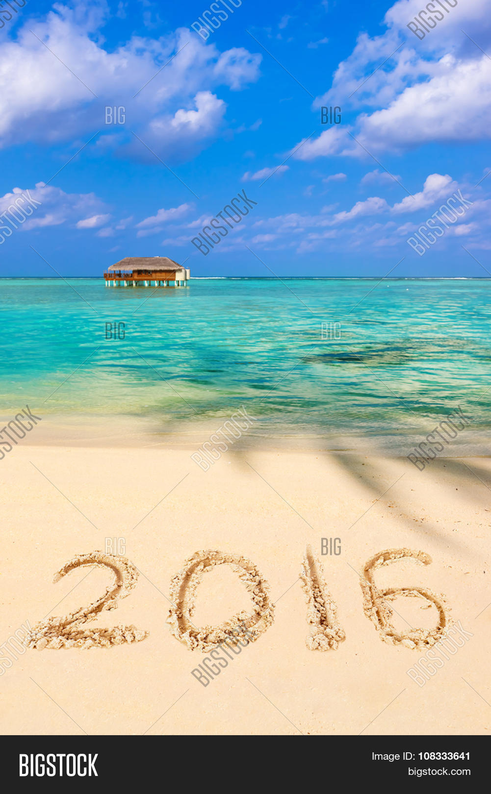 Numbers 2016 On Beach Image & Photo (Free Trial) | Bigstock