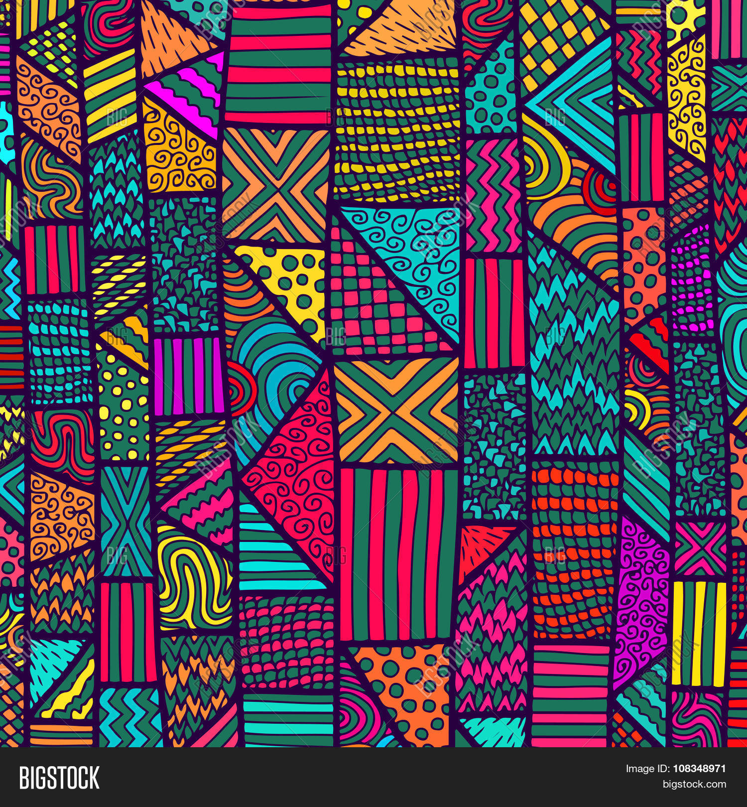 Zentangle Lines Color Vector & Photo (Free Trial) | Bigstock