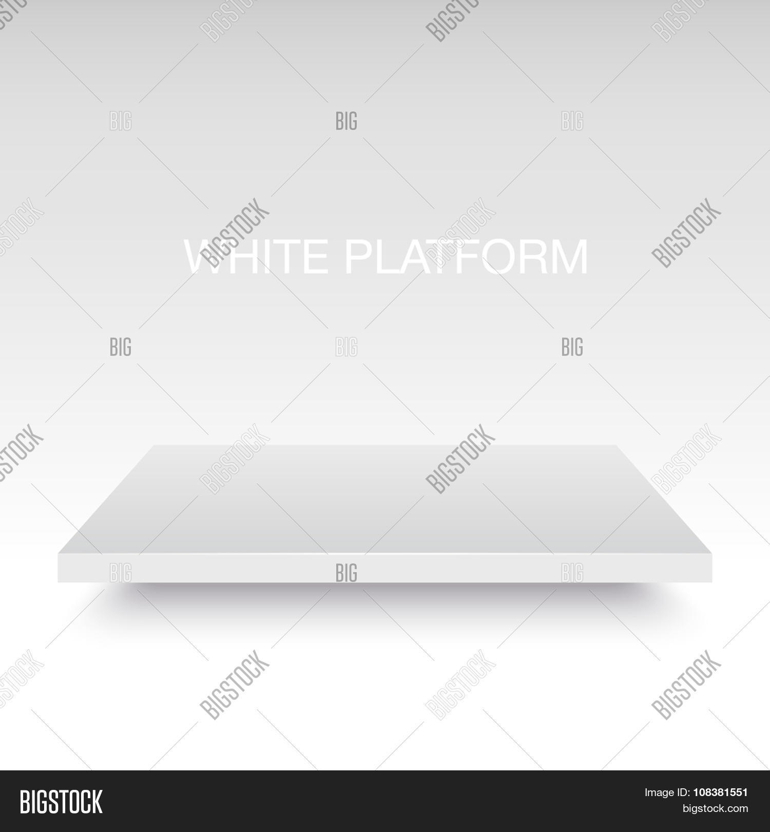White Vector Platform Vector & Photo (Free Trial) | Bigstock