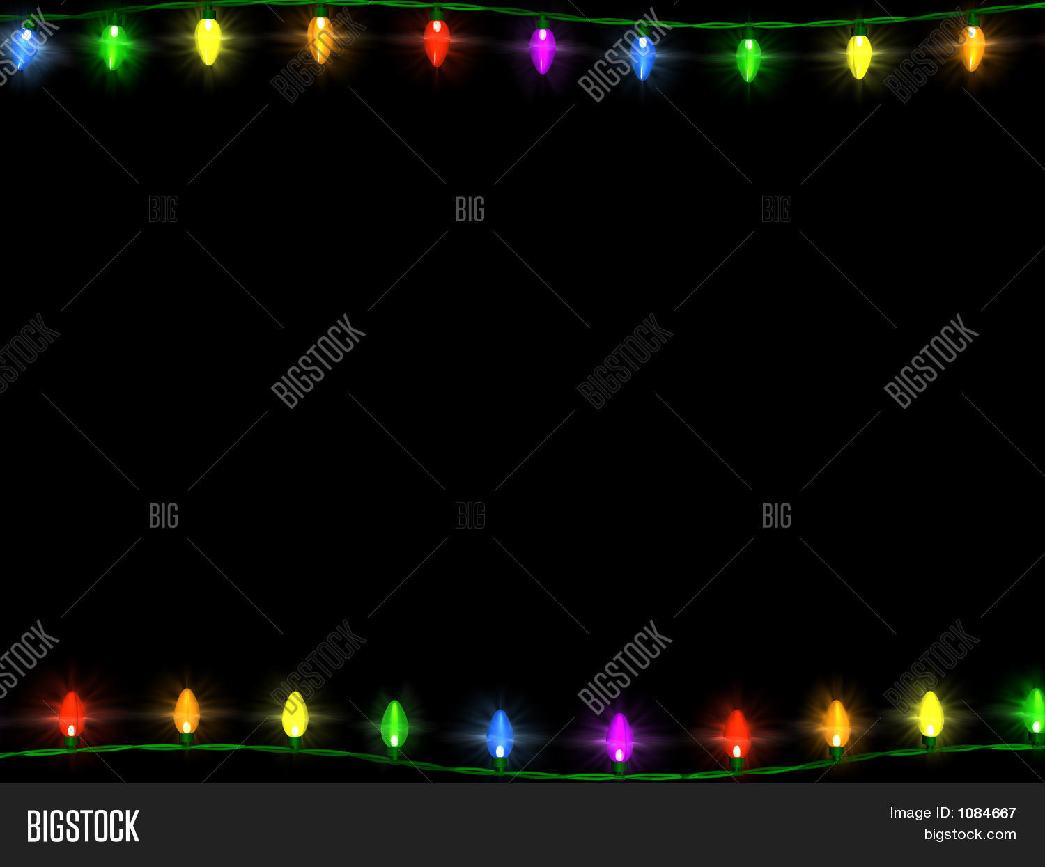 Christmas Lights Border 1 Image & Photo | Bigstock