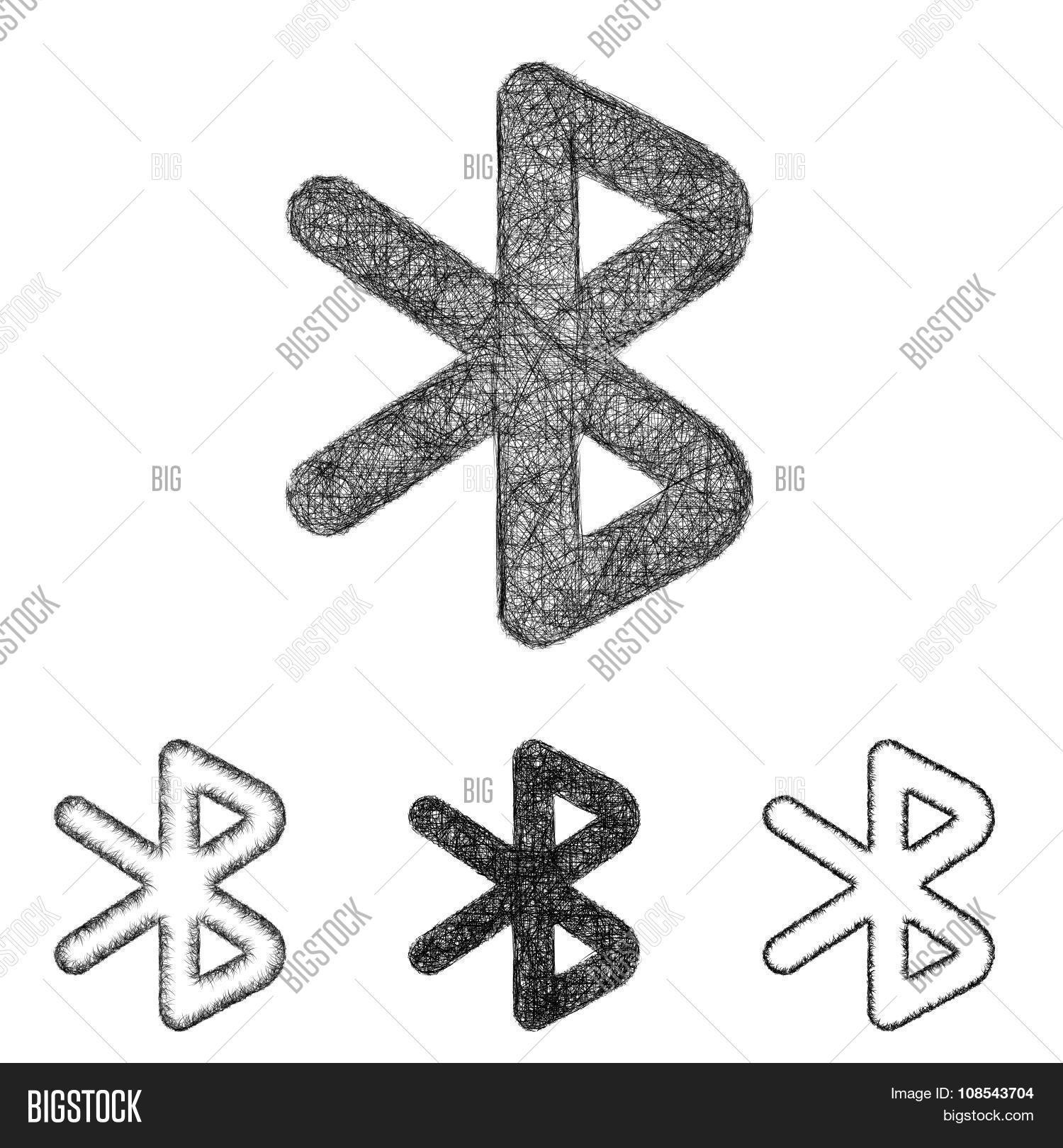 Bluetooth Icon Set - Vector & Photo (Free Trial) | Bigstock