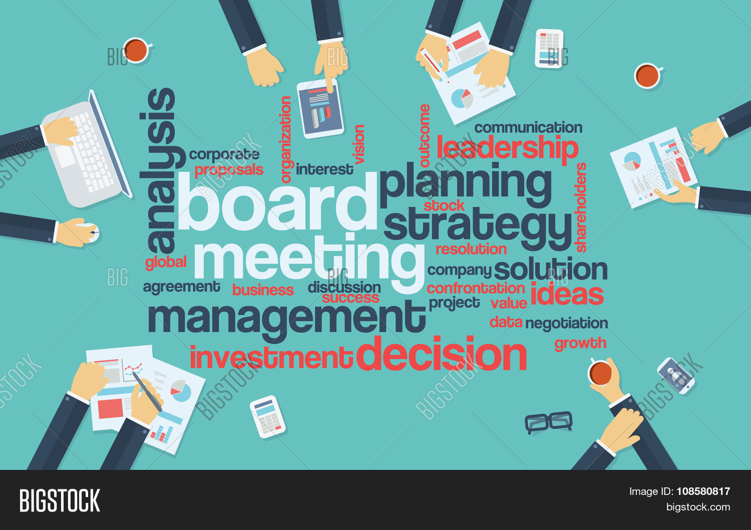 Board Meeting Vector & Photo (Free Trial) | Bigstock
