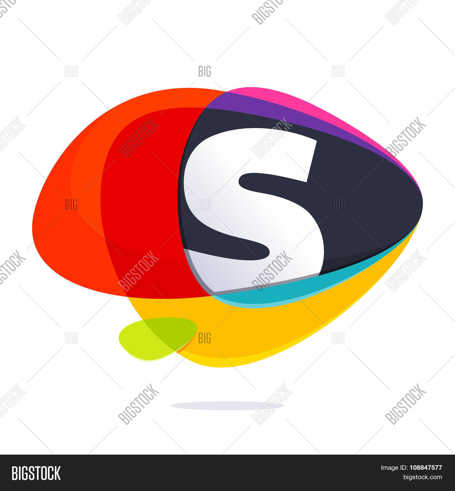 S Letter Ellipses Vector & Photo (Free Trial) | Bigstock