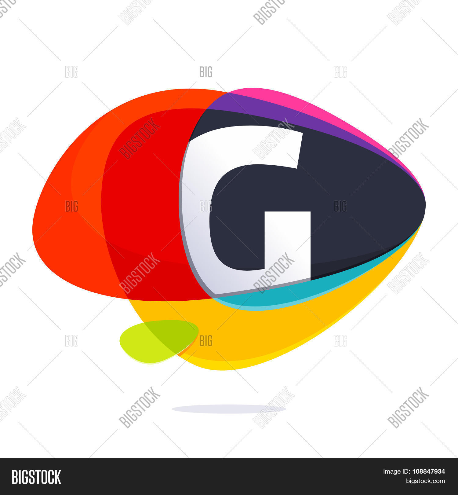 G Letter Ellipses Vector & Photo (Free Trial) | Bigstock