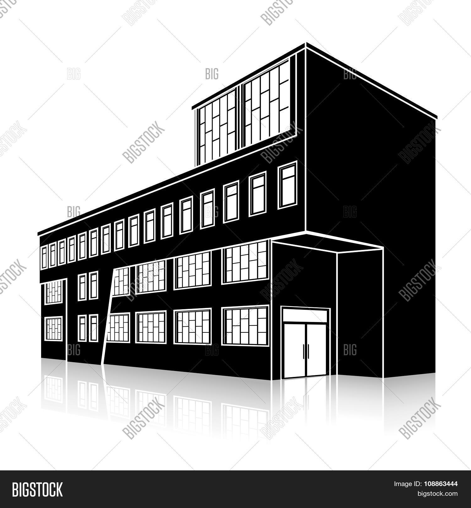 Silhouette Office Vector & Photo (Free Trial) | Bigstock