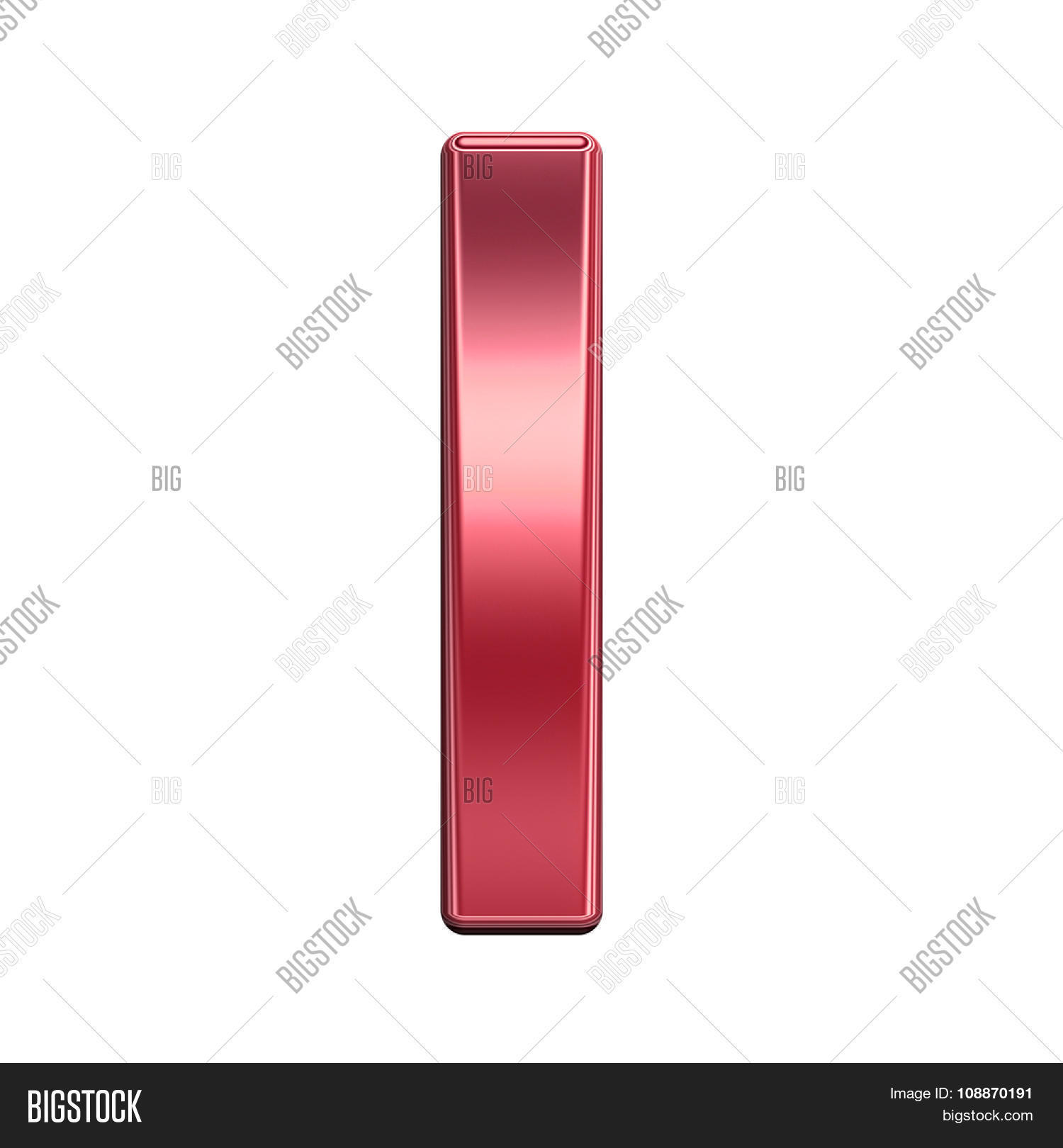 One Letter Shiny Red Image & Photo (Free Trial) | Bigstock