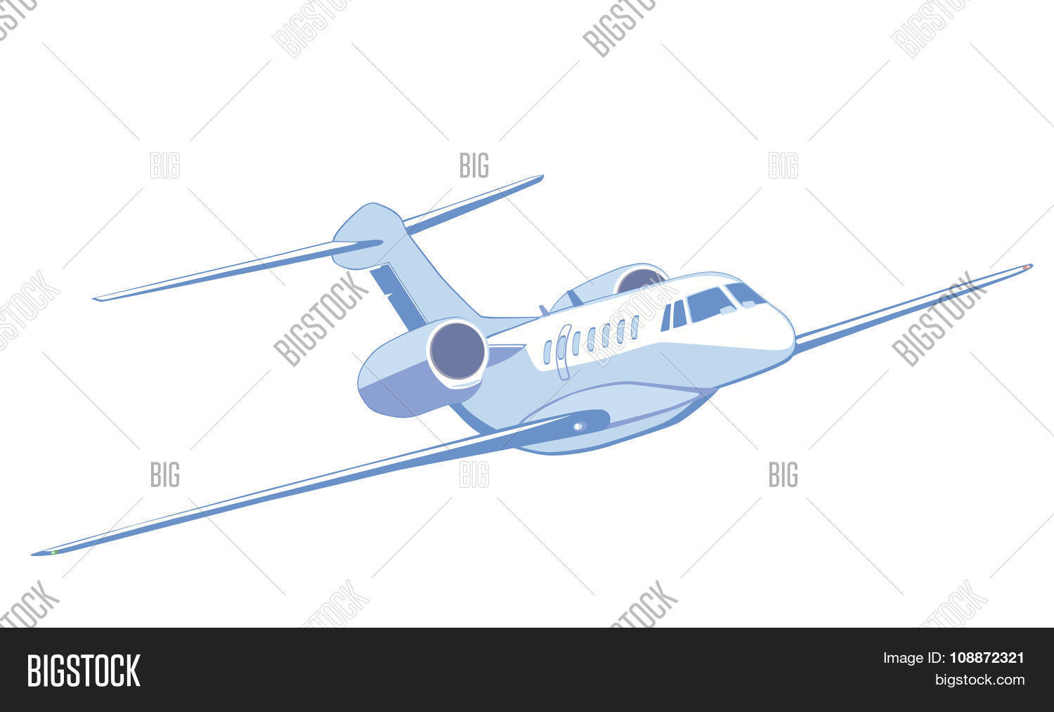 Flying Private Jet. Vector & Photo (Free Trial) | Bigstock
