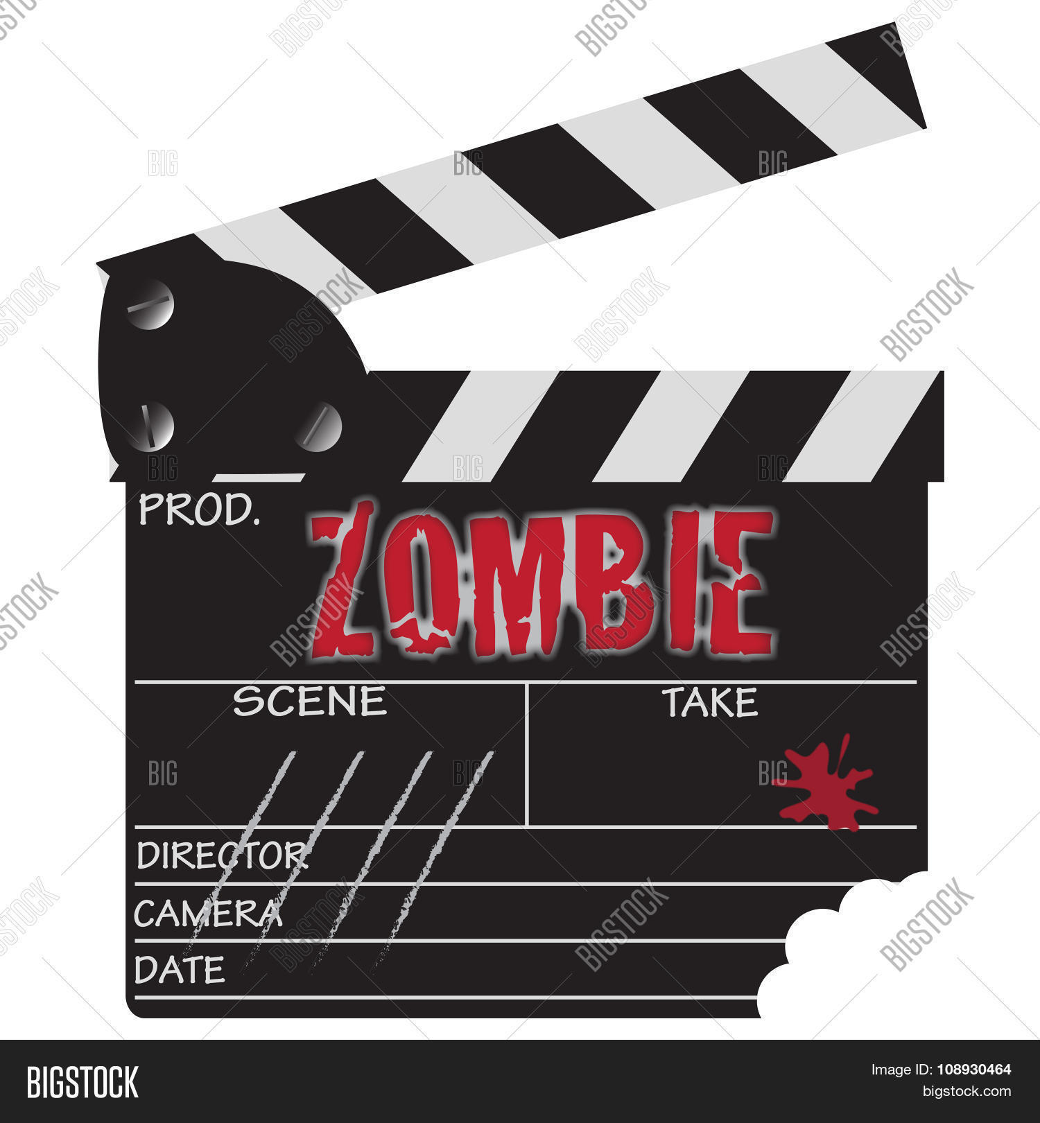 Zombie Clapper Board Vector & Photo (Free Trial) | Bigstock