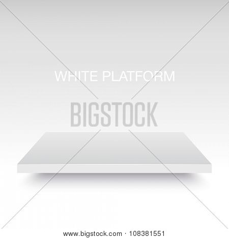 White Vector Platform Vector & Photo (Free Trial) | Bigstock