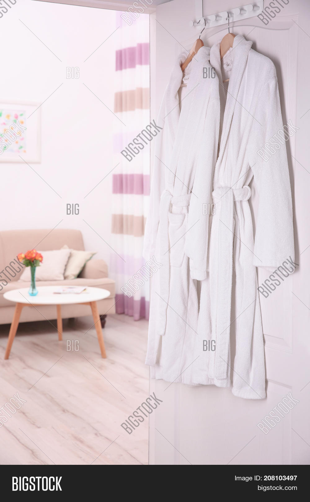 Bathrobes Hanging On Image & Photo (Free Trial) | Bigstock