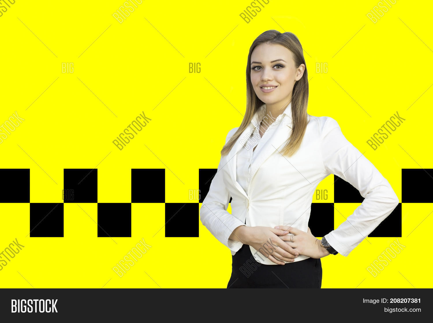 Taxi - Girl Dispatcher Image & Photo (Free Trial) | Bigstock