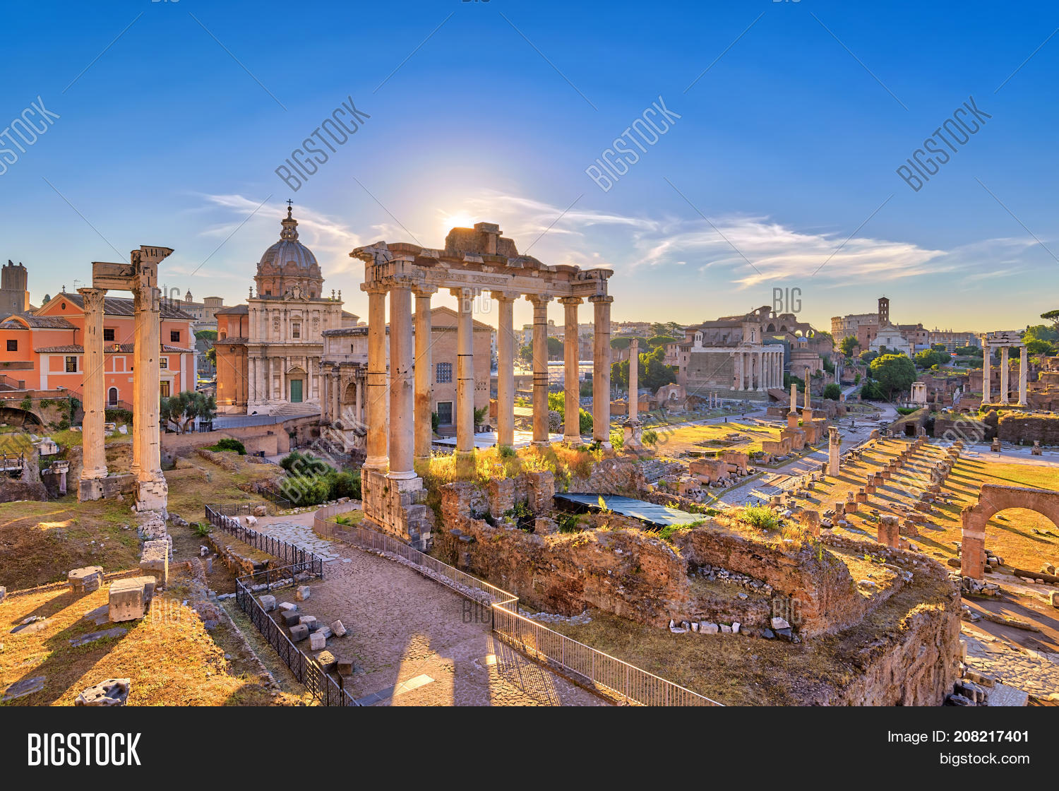 Rome Sunrise City Image & Photo (Free Trial) | Bigstock