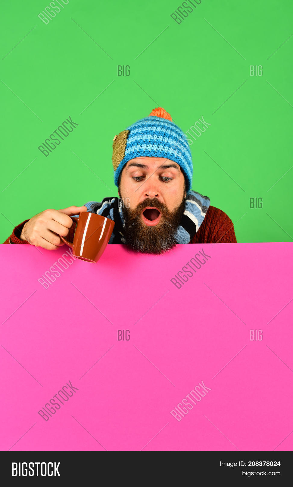 Hipster Beard Shocked Image & Photo (Free Trial) | Bigstock