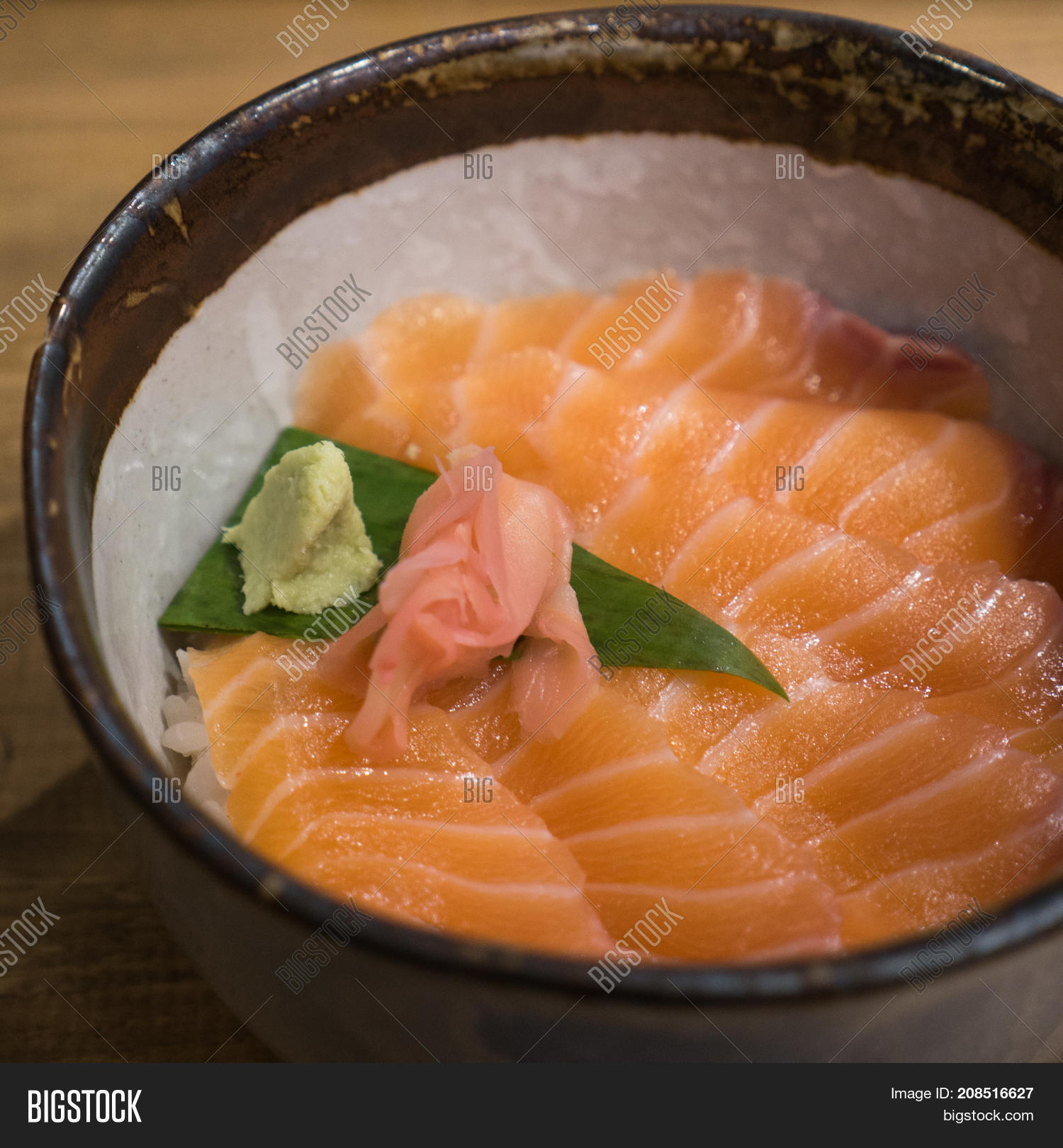 Salmon Donburi Fresh Image & Photo (Free Trial) | Bigstock