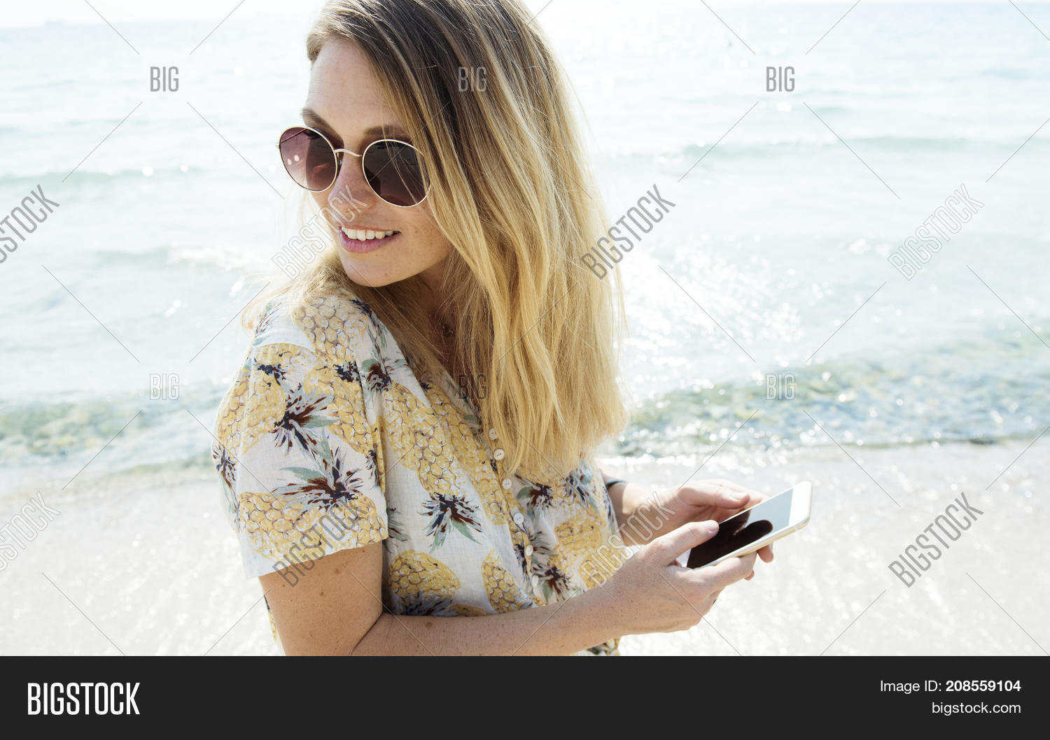 Woman Smiling Chill Image & Photo (Free Trial) | Bigstock