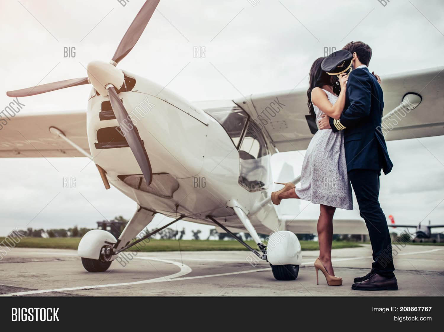 Couple Near Plane Image & Photo (Free Trial) | Bigstock