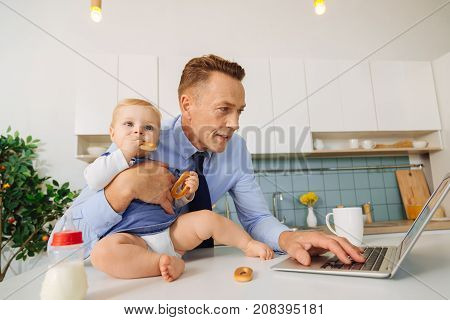 Busy Father. Nice Image & Photo (Free Trial) | Bigstock