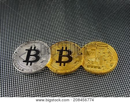 Golden Silver Bitcoin Image & Photo (Free Trial) | Bigstock
