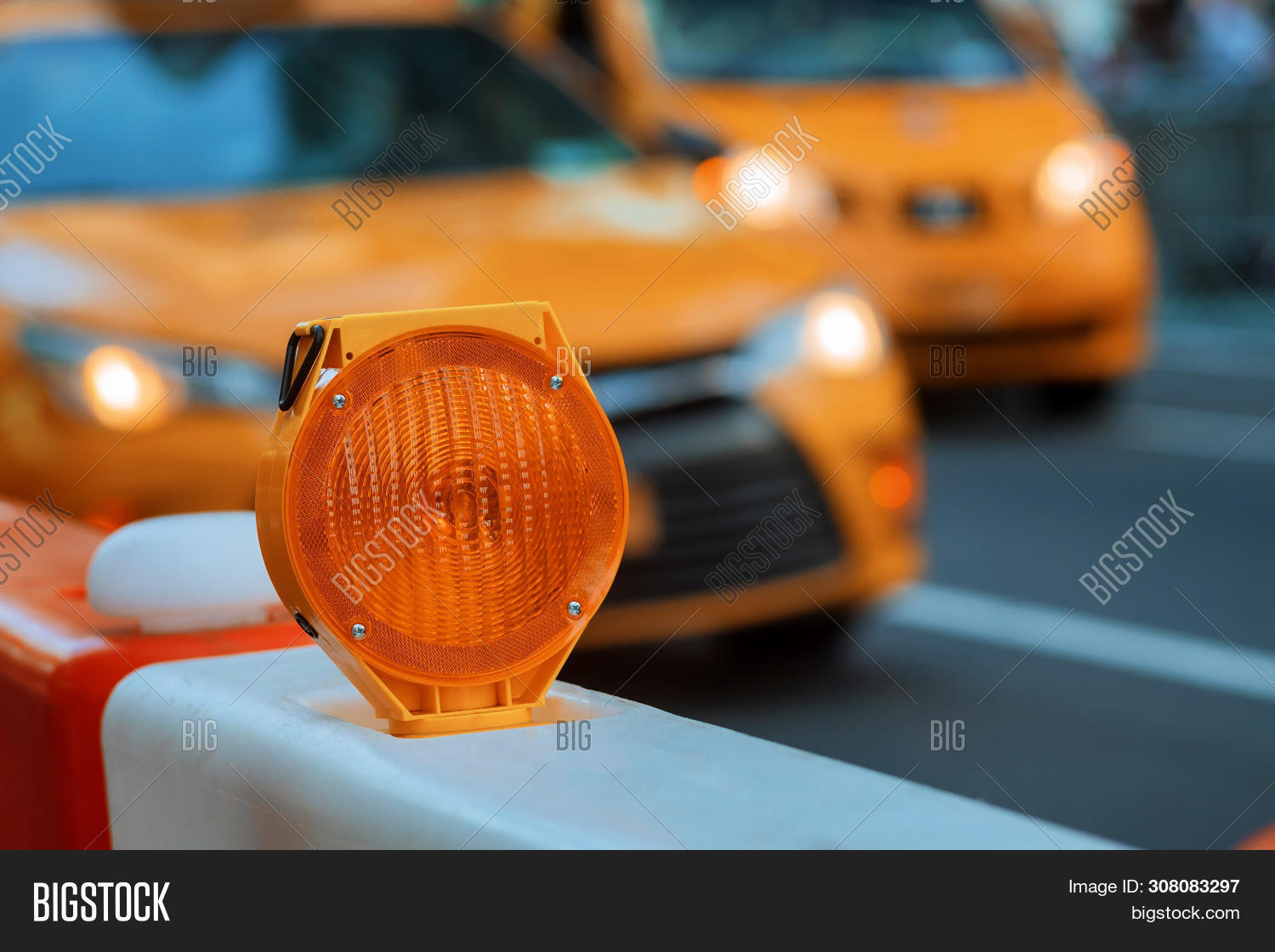 Orange Traffic Barrier Image & Photo (Free Trial) | Bigstock