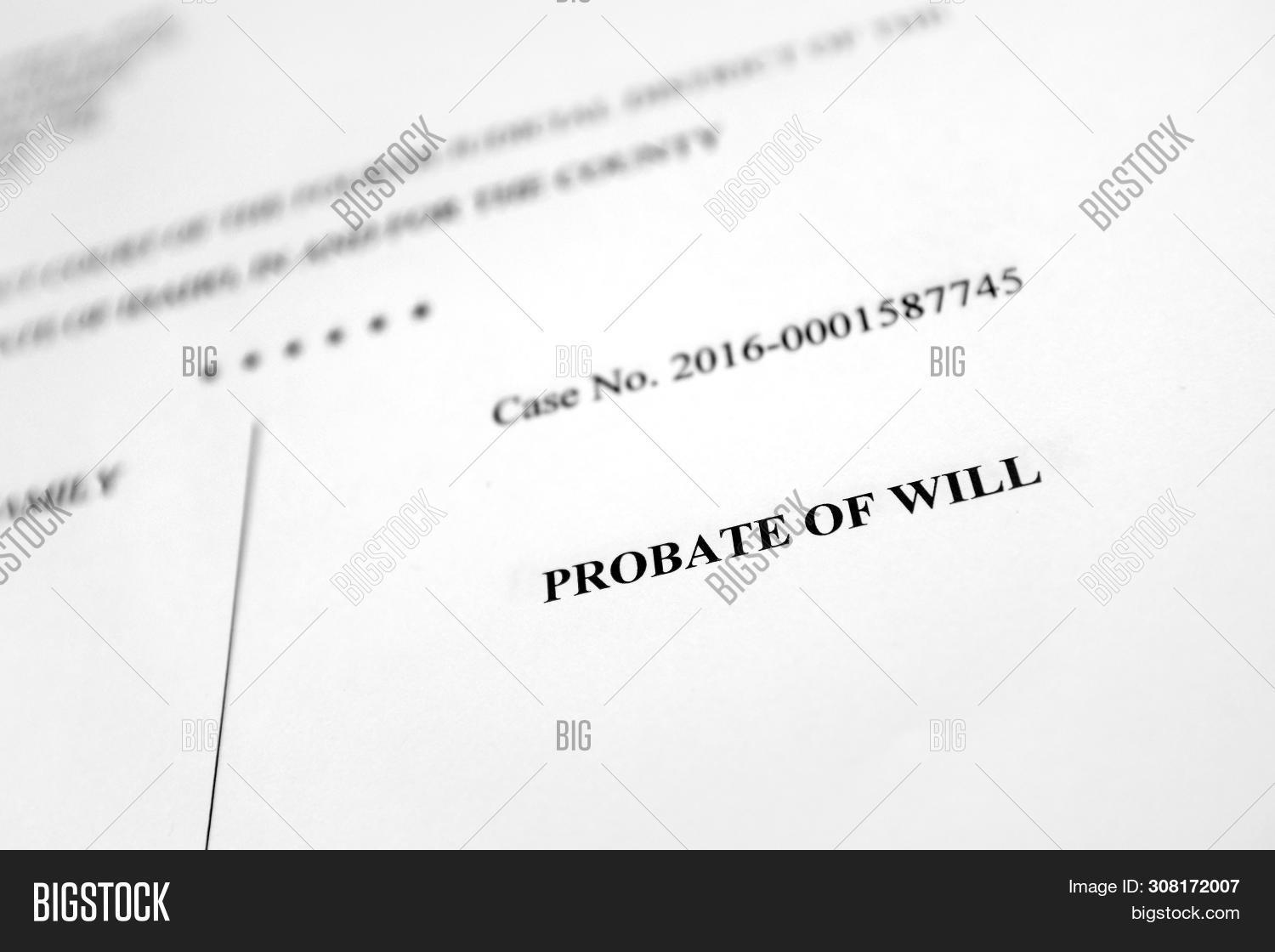 Probate Filings Court Image & Photo (Free Trial) | Bigstock