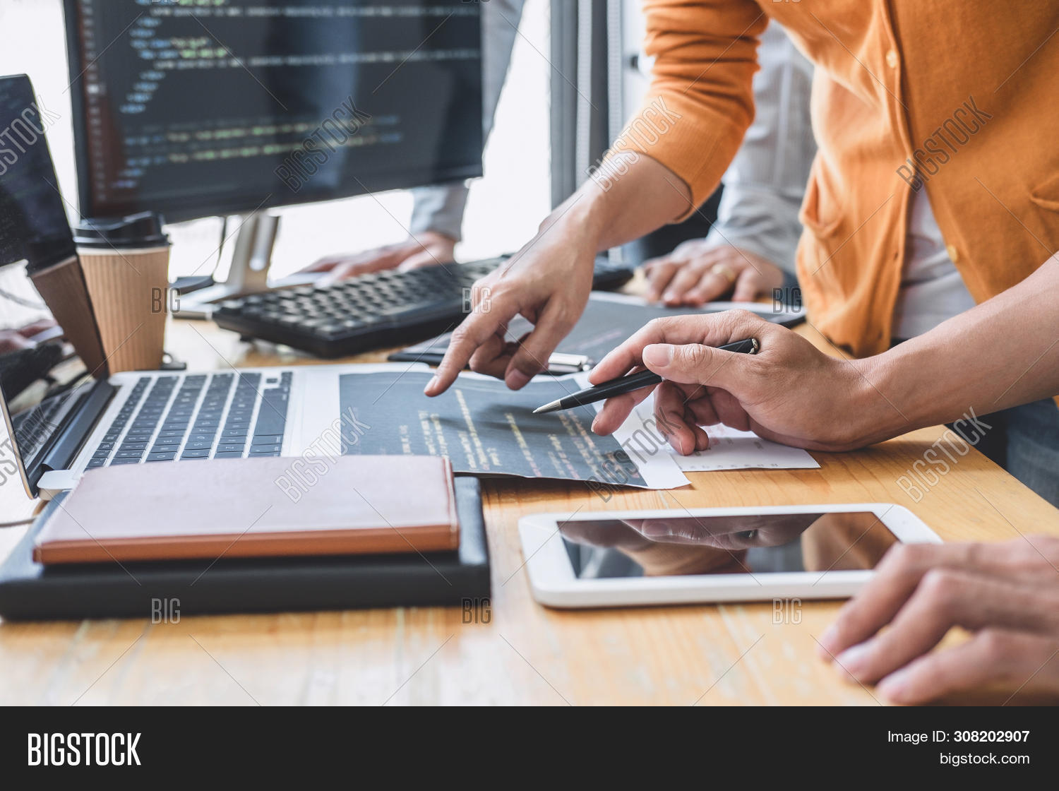Writing Codes Typing Image And Photo Free Trial Bigstock