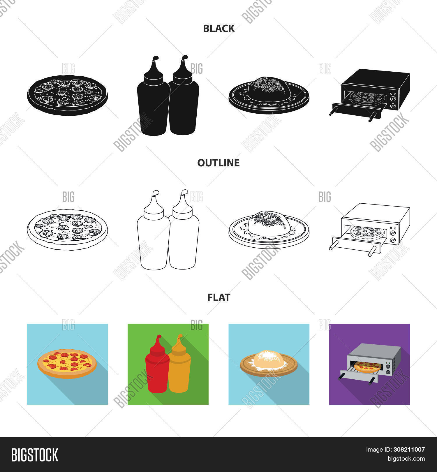 Bitmap Design Pizza Image & Photo (Free Trial) | Bigstock