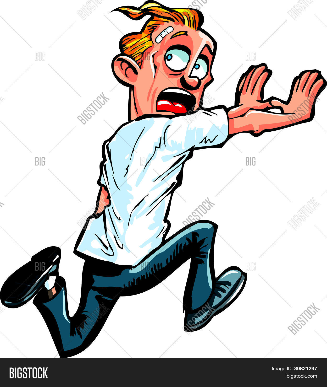 Cartoon Man Running Vector & Photo (Free Trial) | Bigstock