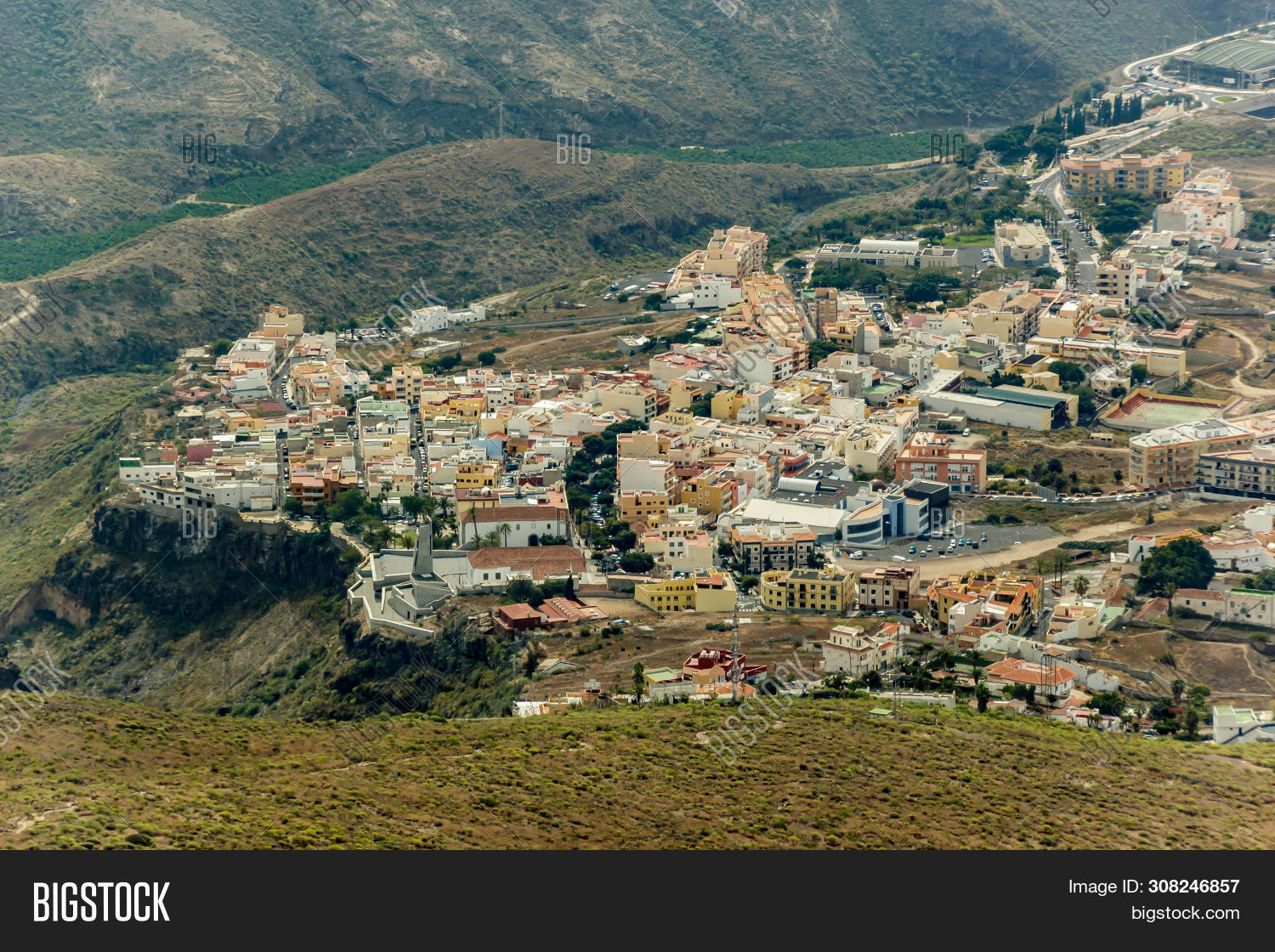 Aerial View Adeje Town Image & Photo (Free Trial) | Bigstock