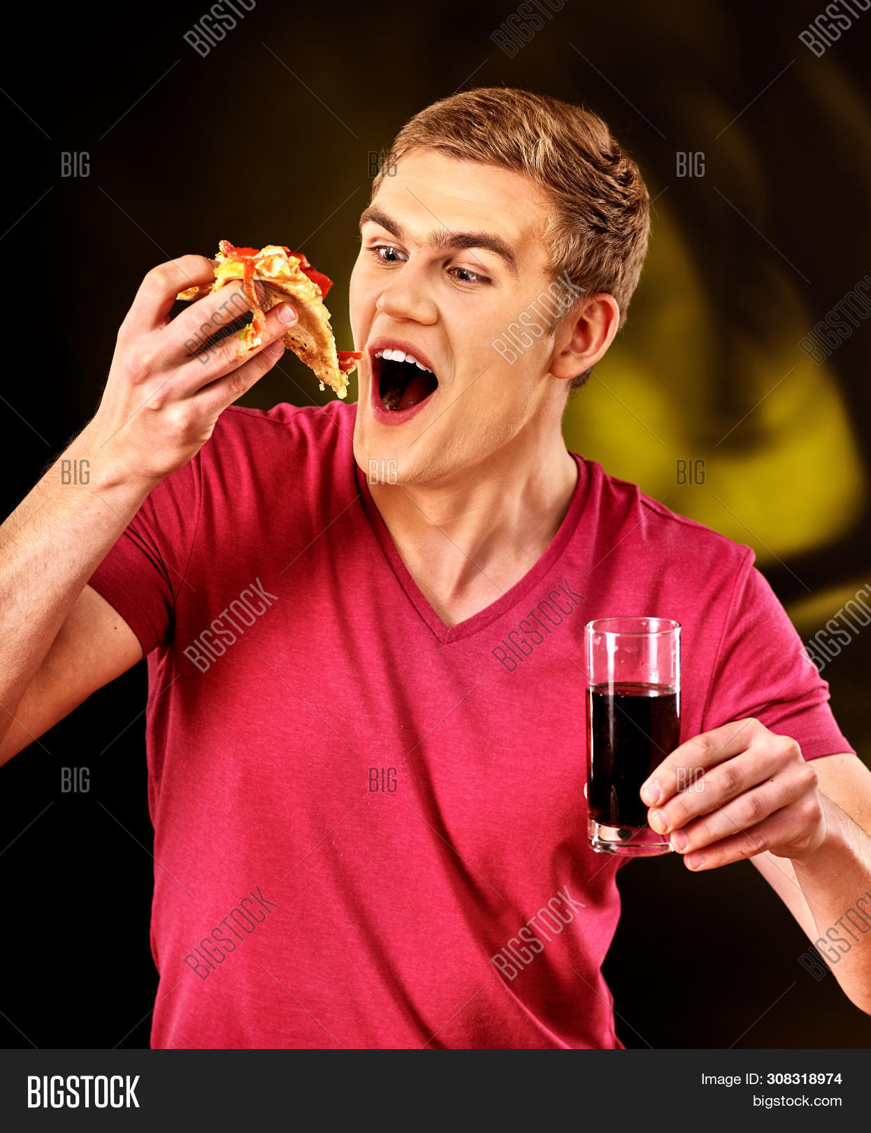Man Eat Fast Food Image & Photo (Free Trial) | Bigstock