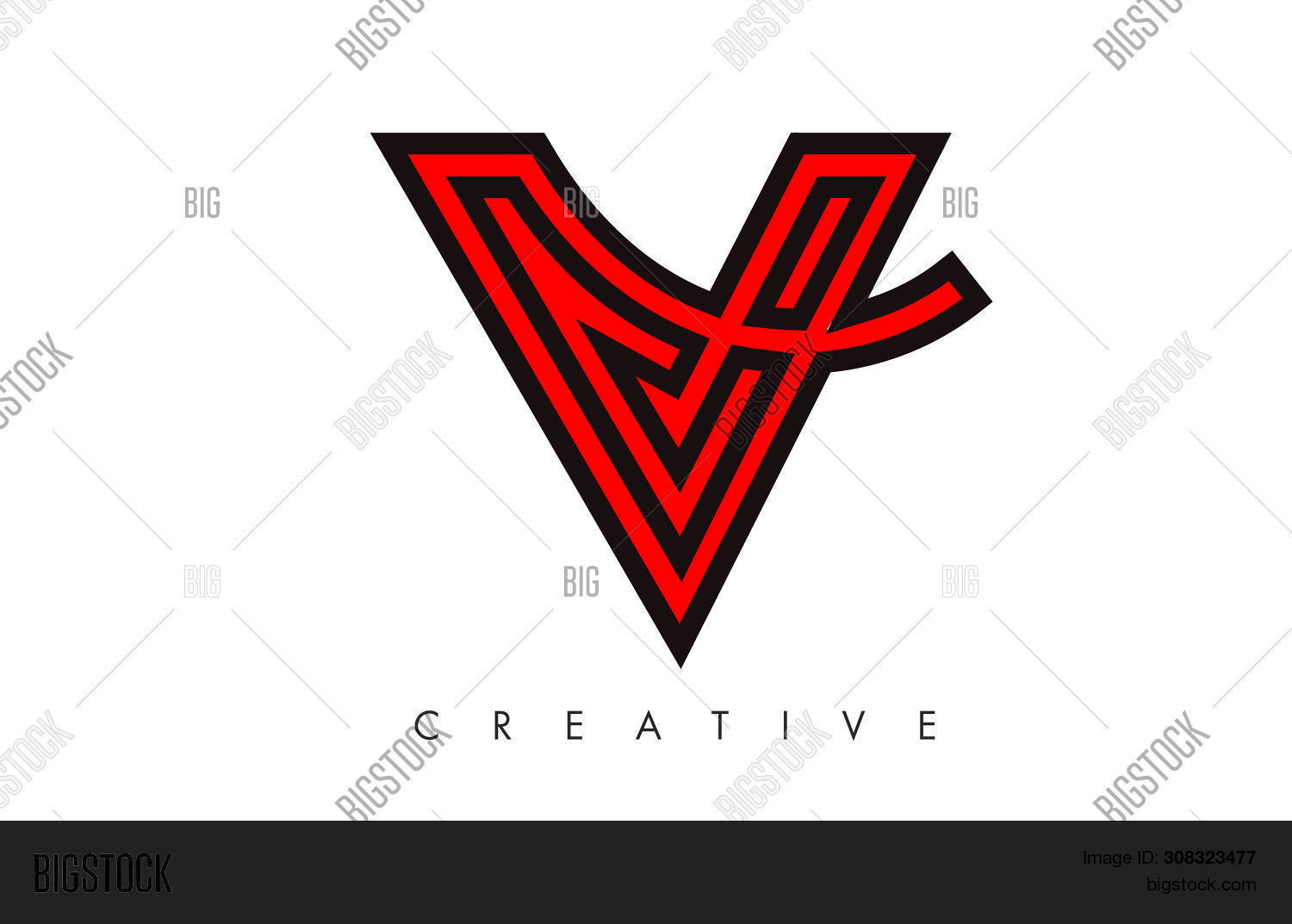 V Letter Design Logo Vector & Photo (Free Trial) | Bigstock