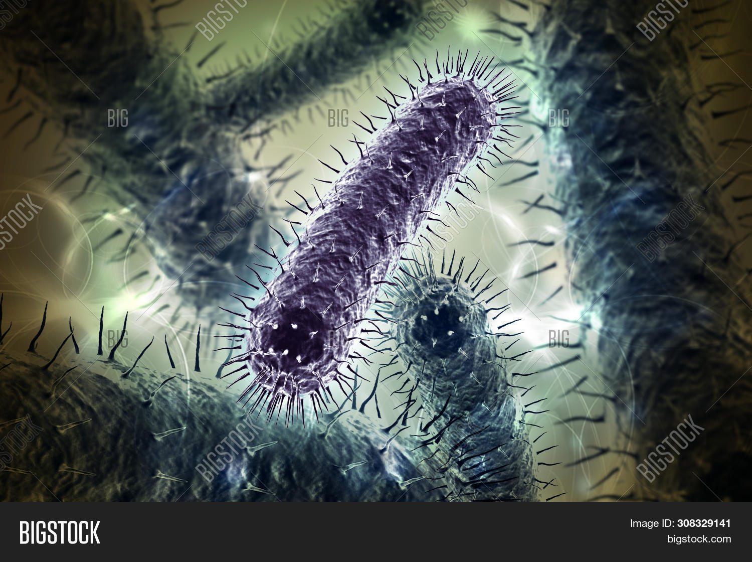 3d Rendered Bacteria Image & Photo (Free Trial) | Bigstock