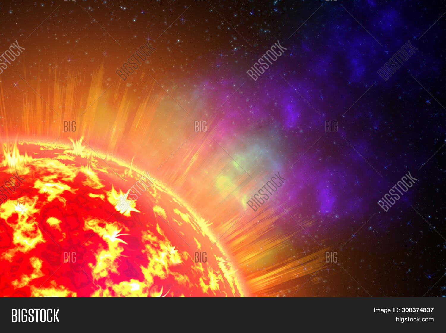 Sun Earth Depths Space Image & Photo (Free Trial) | Bigstock