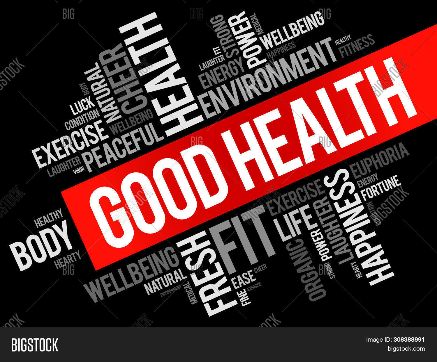 Good Health Word Cloud Image & Photo (Free Trial) | Bigstock