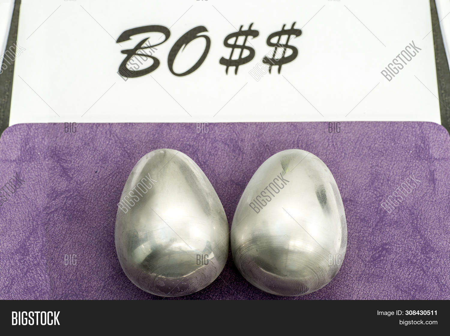 Two Metal Eggs On Image & Photo (Free Trial) | Bigstock