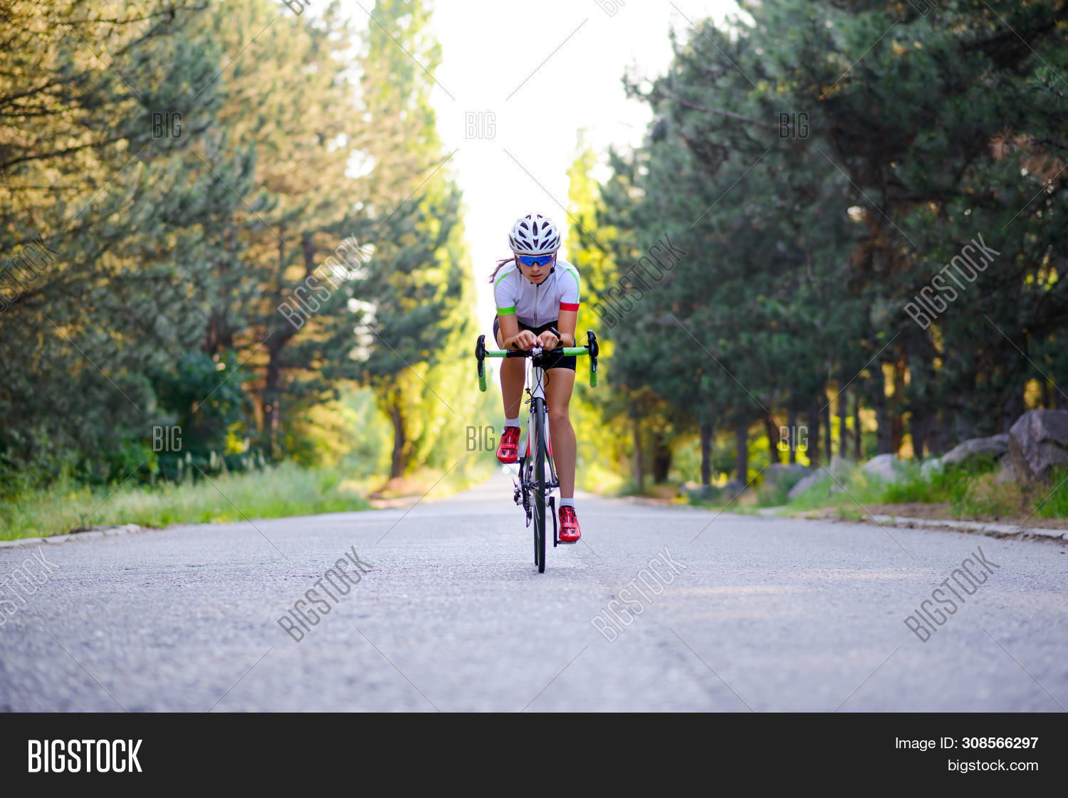 Young Woman Cyclist Image & Photo (Free Trial) | Bigstock