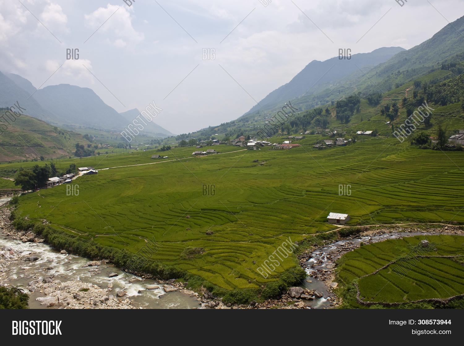 Paddy Fields Villages Image & Photo (Free Trial) | Bigstock