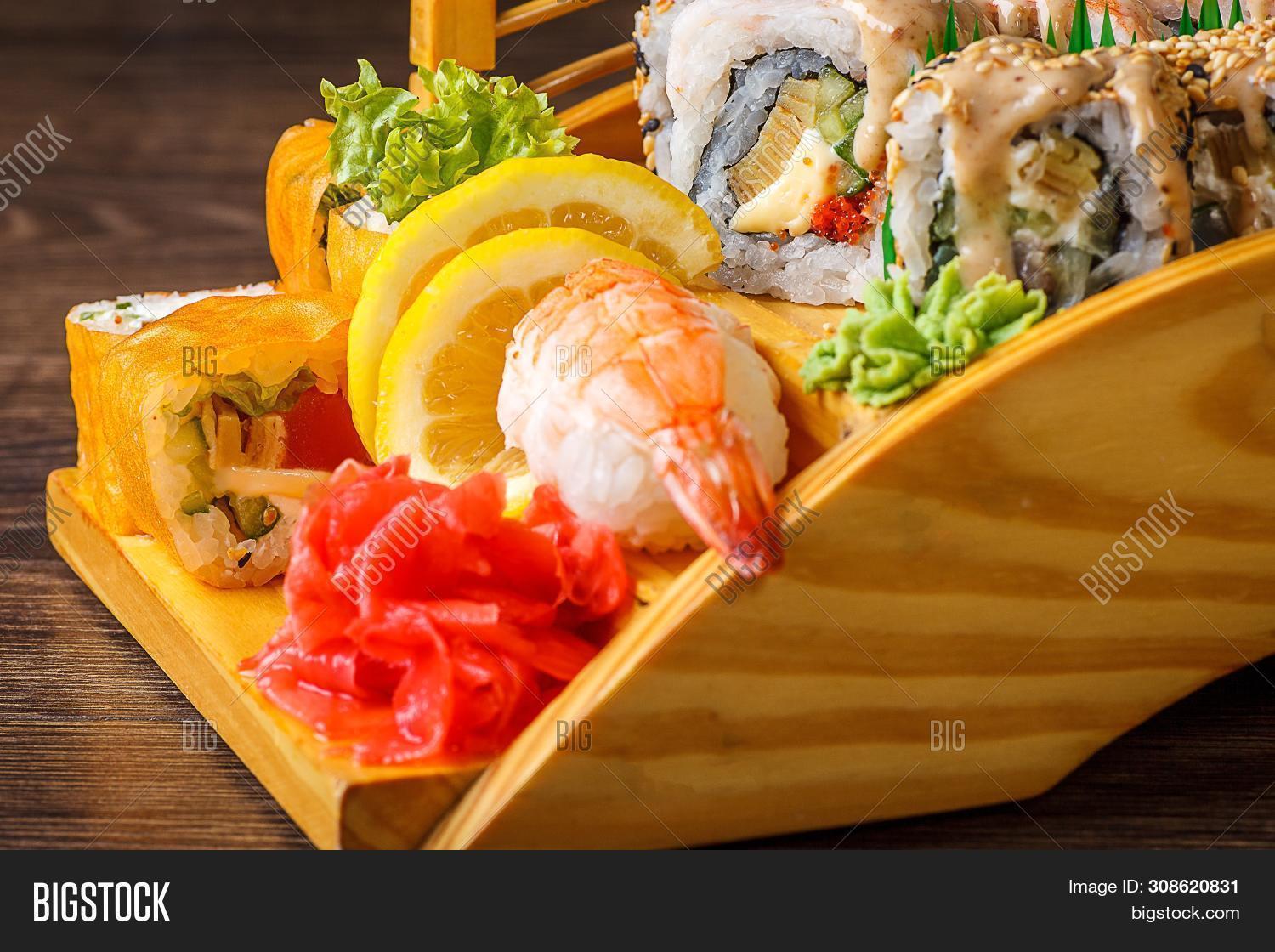 Red Sushi Sashimi Set Image & Photo (Free Trial) | Bigstock