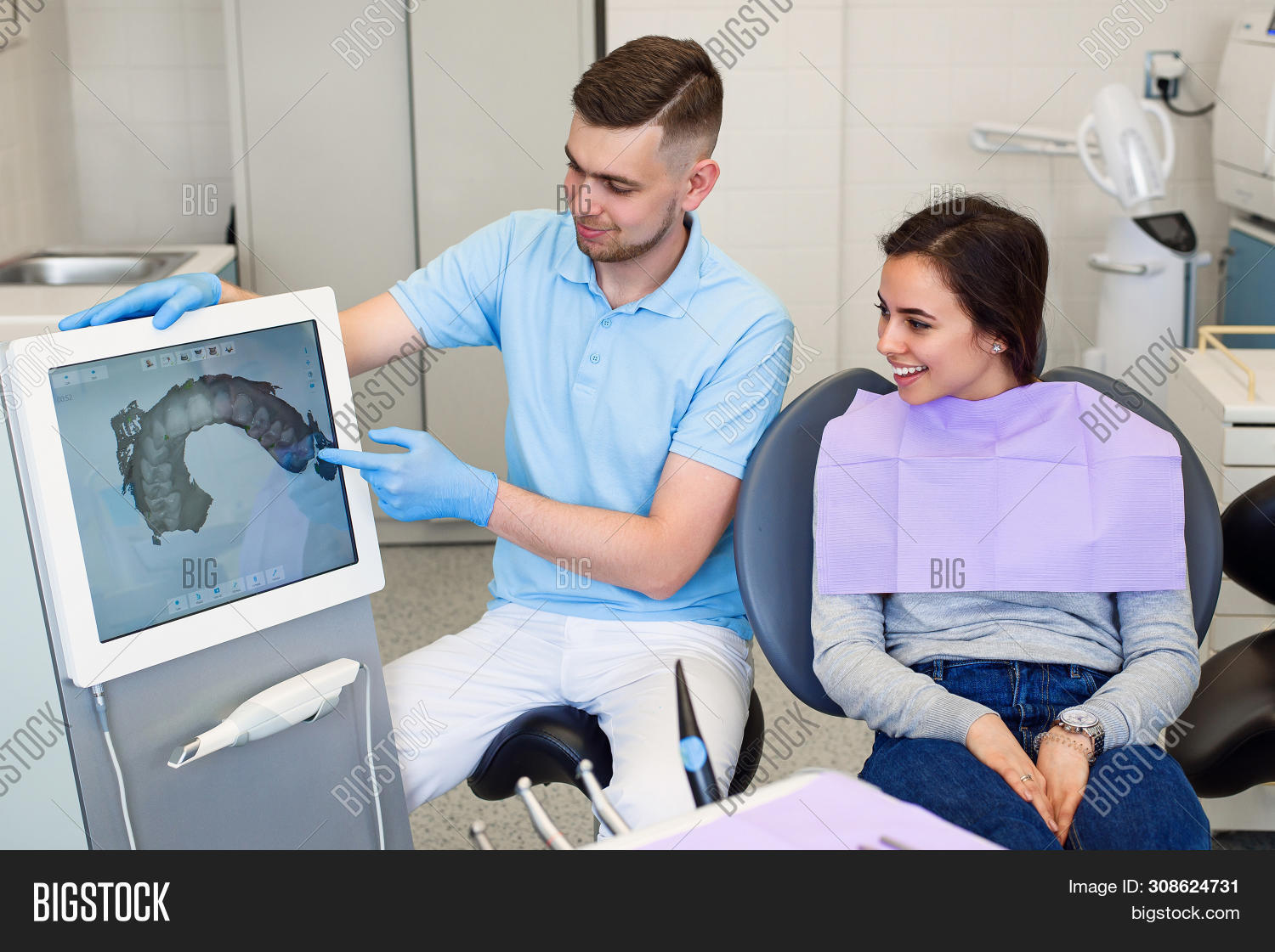 Dentist Scans Patients Image & Photo (Free Trial) | Bigstock