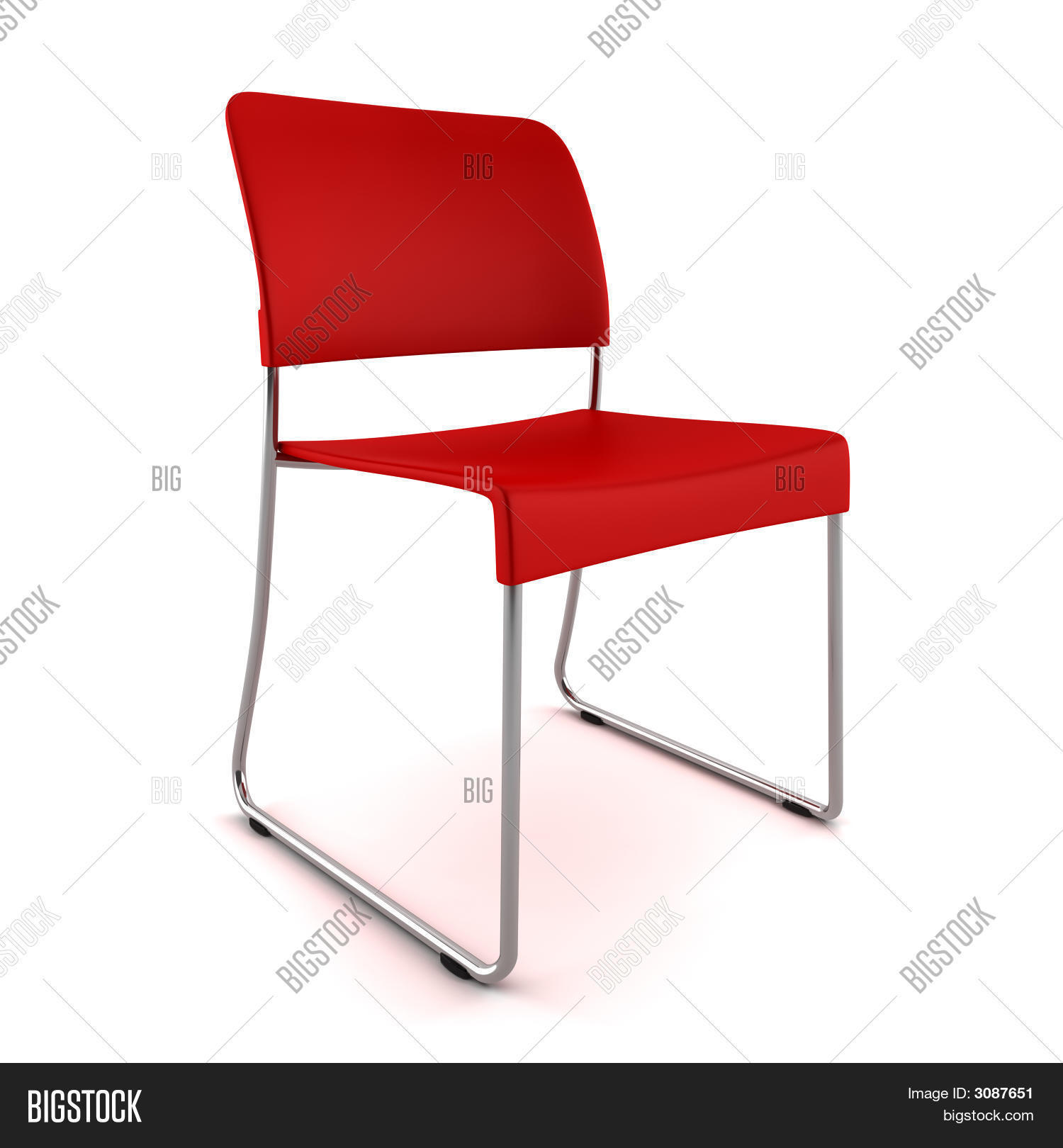 Red Chair Isolated On Image & Photo (Free Trial) | Bigstock